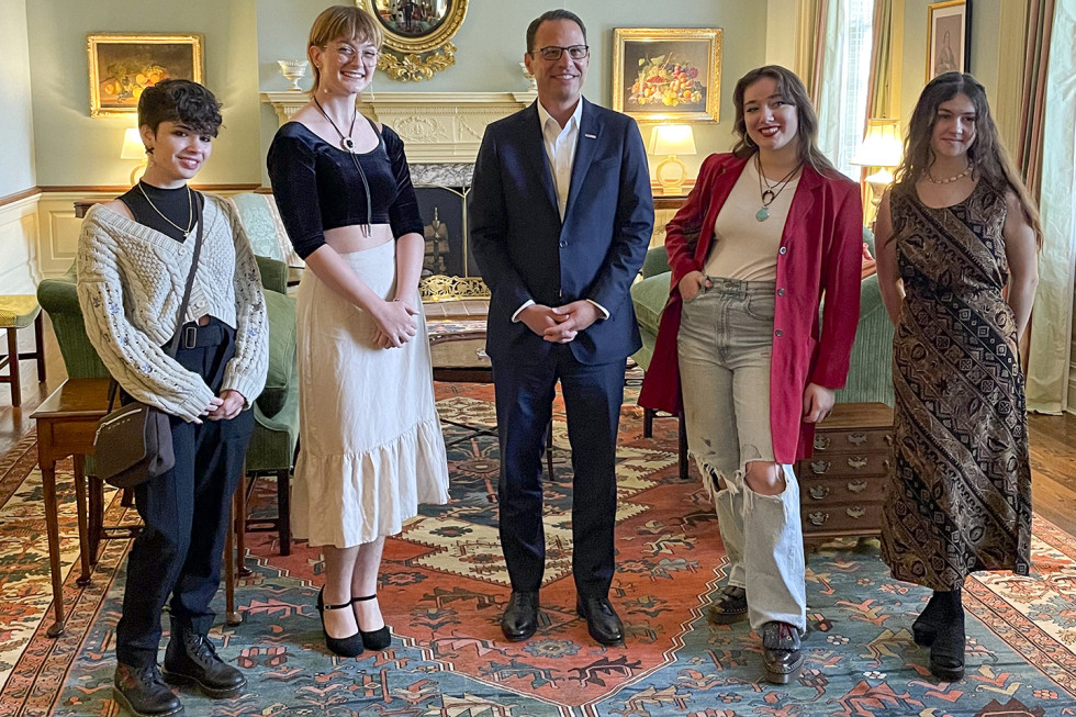 Moore Students Visit PA Governor’s Residence for Pride Exhibition ...