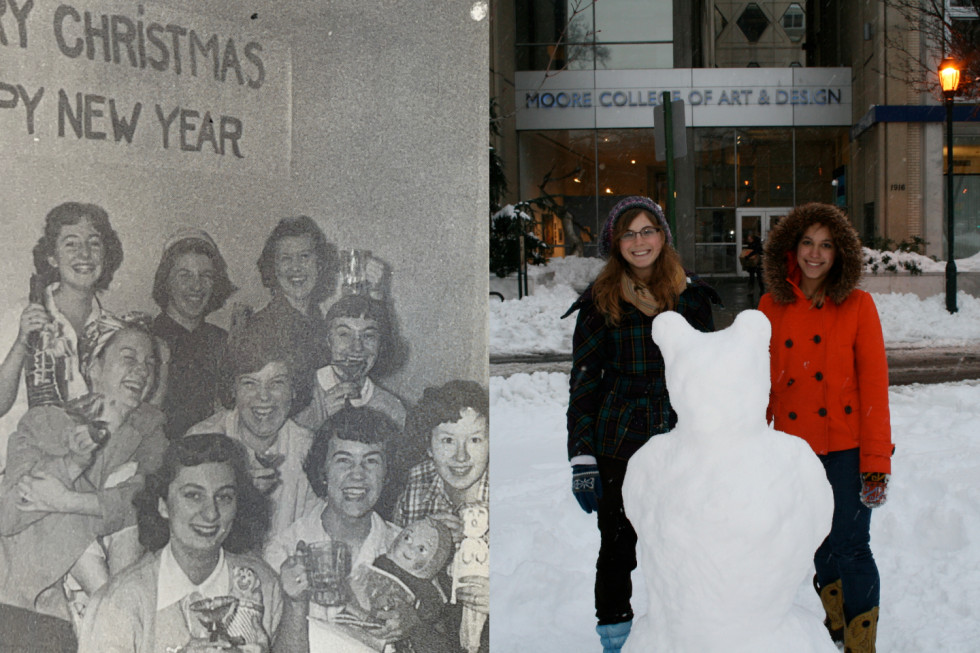 Winter at Moore College of Art & Design Through the Years | Moore College