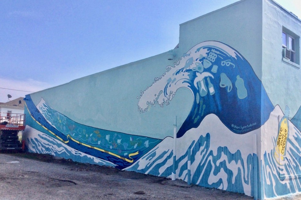 Ocean Pollution is New Focus for Mural Artist | Moore College